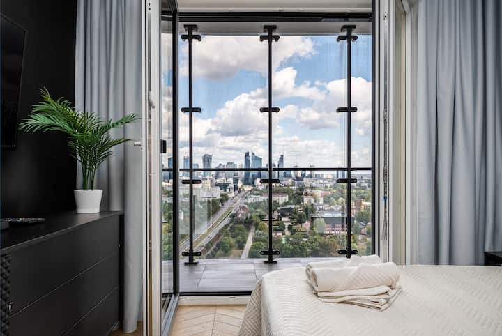 City Panorama Tower 21 Floor Perfect Apart+garage - Warsaw