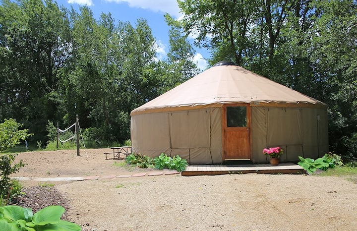 Moonlit Meadow Yurt C - Baraboo, WI