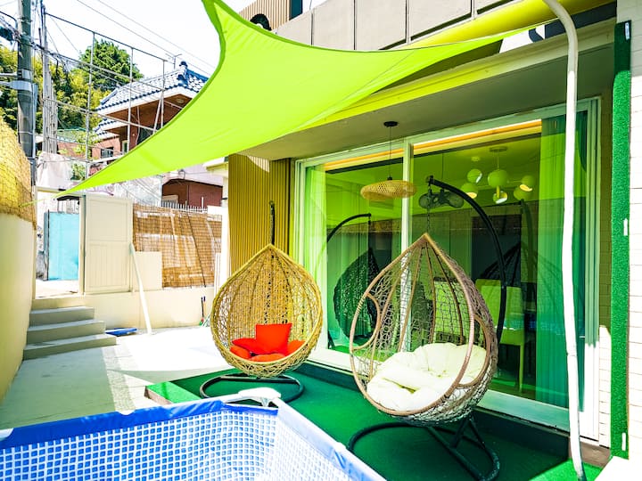 Bien Etre In Haeundae/최대8인/조용한독채/해운대역5분/해변가10분/ - Busan