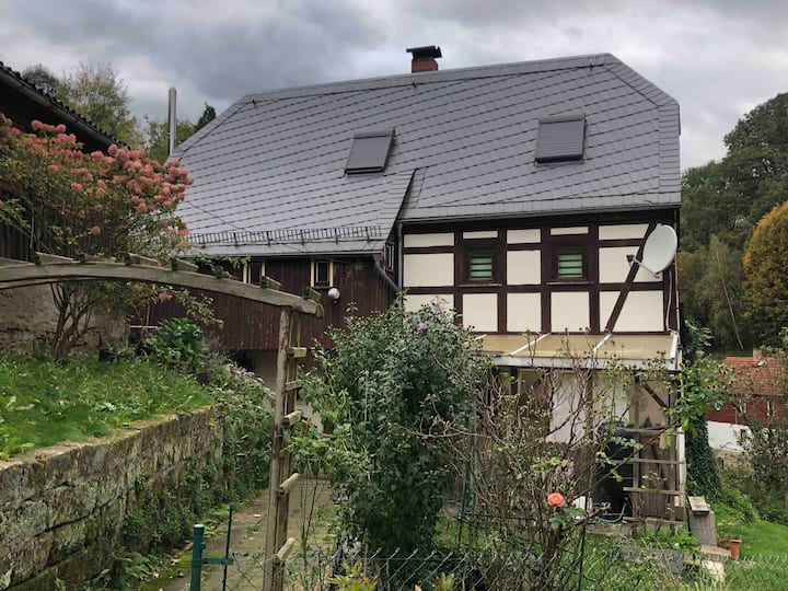 Gemütliches Fachwerkhaus- Allein Oder Mit Freunden - Reinhardtsdorf-Schöna