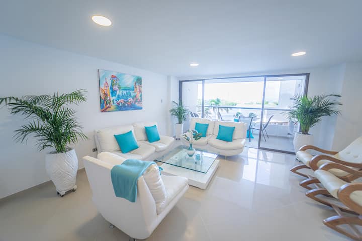 Huge Luxury Ocean View Apartment With Pool - Cartagena