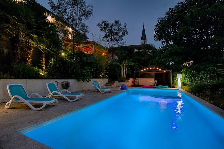 Villa Luna. Piscine Privée, Calme & Famille & Amis - France