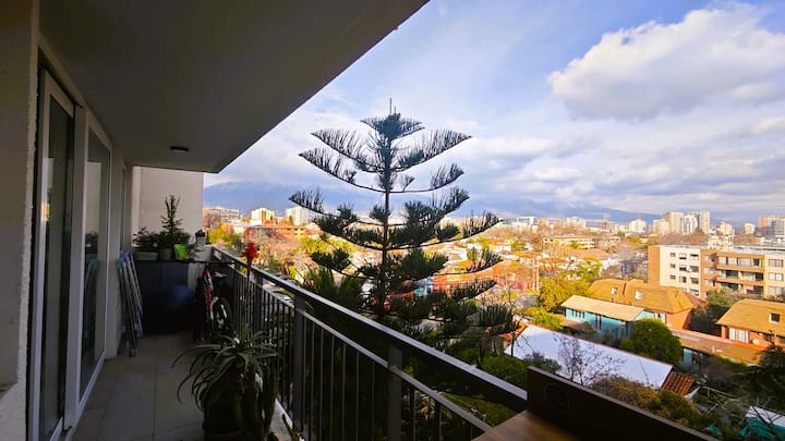 Moderno Depto En ÑUñoa Con Vista A La Cordillera -