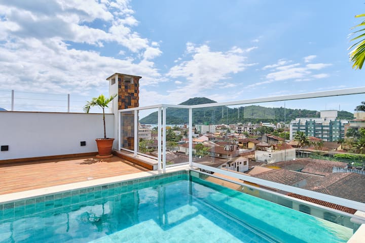 Novo 400m Da Orla Ubatuba - 2qts/ar/piscina - Ubatuba