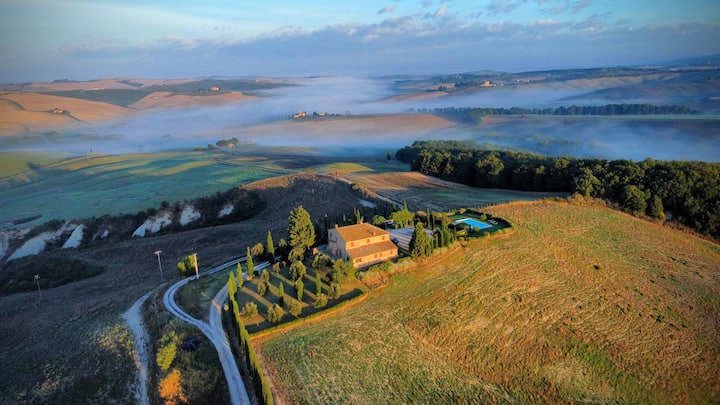 Villa To Montalcino, Wonderful View! - Pienza
