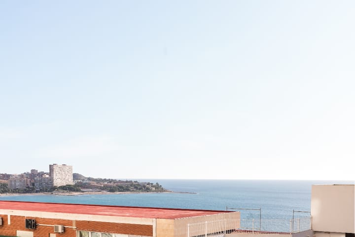 Appartement Spacieux Plage Belles Vues Sur La Mer - Alicante