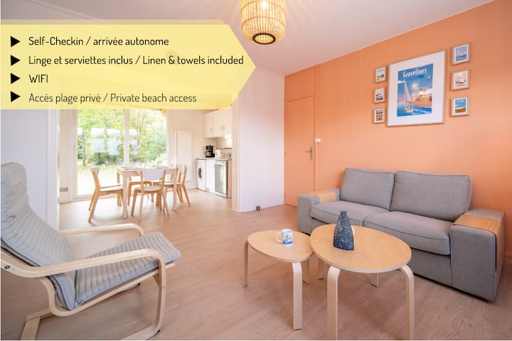 Apt Rez- De Chaussée - Accès Privée à La Plage - Gravelines