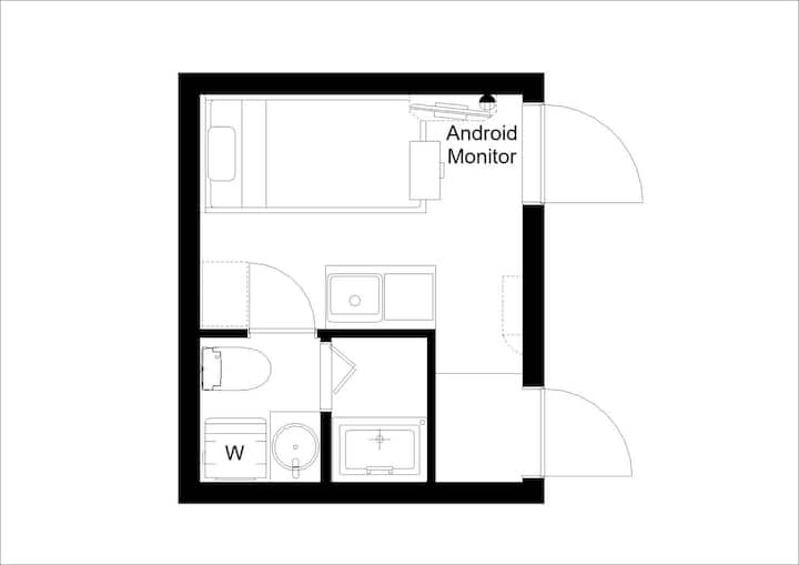 早稲田駅から徒歩6分/メゾネット/オシャレなデザイナーズ物件/エレベーターなし/ch 早鶴 B02 - Shinjuku