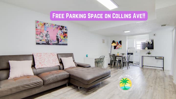 2b/2b, Free Parking, South Beach, 1 Block 2 Beach - Miami Beach