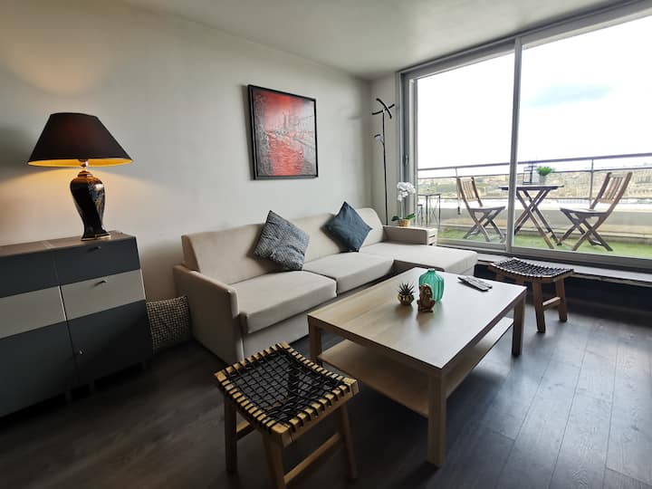 Appartement Avec Balcon Pour 6 - Vue Tour Eiffel - 