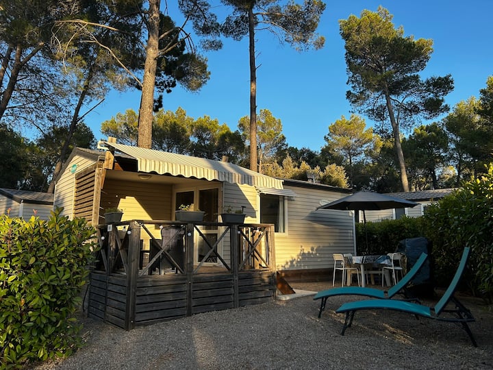 Mobilhome Pour 4 Personnes, 2 Chambres, Climatisé - Sillans-la-Cascade