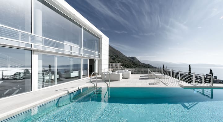 Luxury Villa Richard Meier With Pool And Lake View - Gardone Riviera