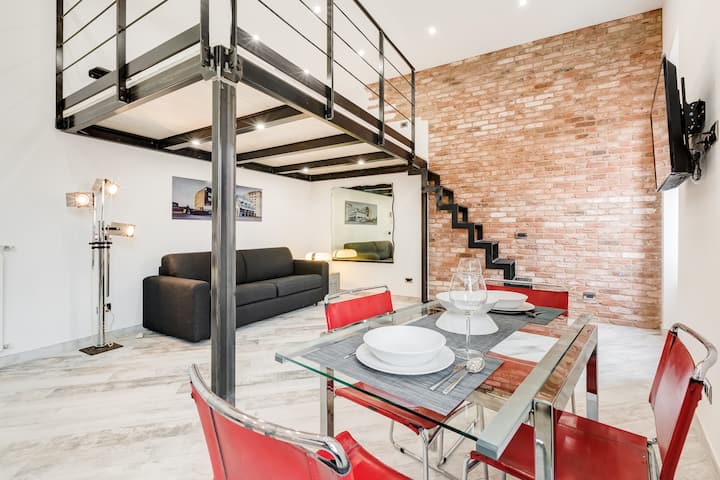 Splendido Mini Loft Industriale Al Pigneto - Rom