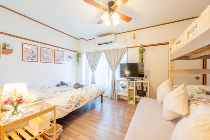 K401/usj/kaiyukan/good Access!/4 Beds/5 People Ok - Osaka