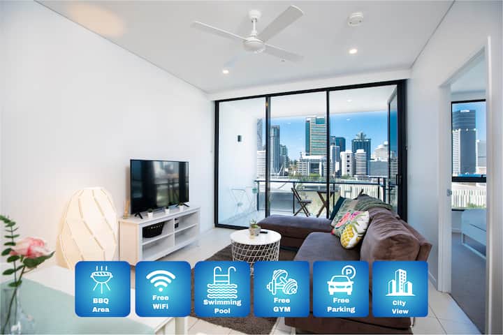 Prime City View2br - Pool & Parking @Bct 1004 - Brisbane
