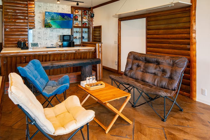 【カップル・夫婦向き】太平洋一望の丘の上｜トレーニング・エアリアルヨガ併設の一棟貸し - Oarai