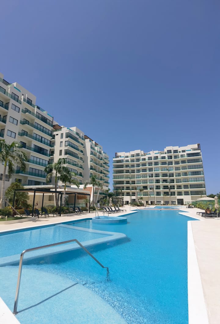 6 Ppl Condo | Sauna, Vapor, Alberca, Jacuzzi, Bbq - Playa del Carmen