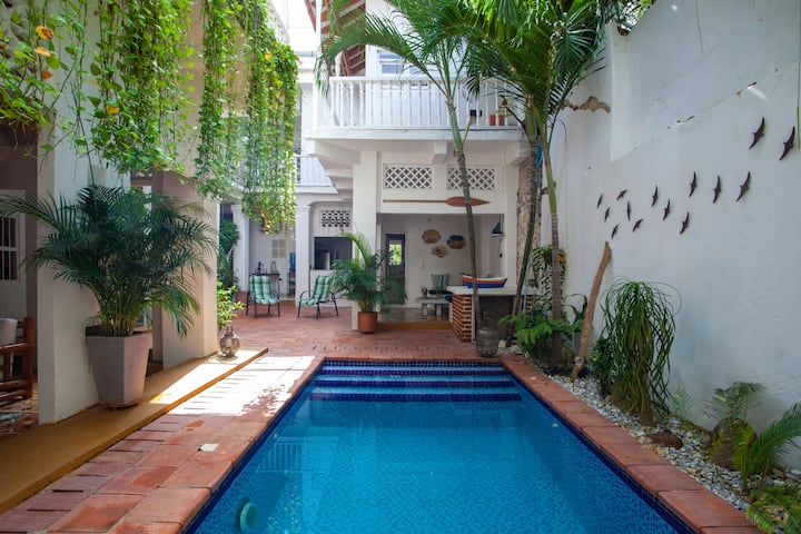 Big Colonial House 7bd Pool Jacuzzi Getsemani - Cartagena
