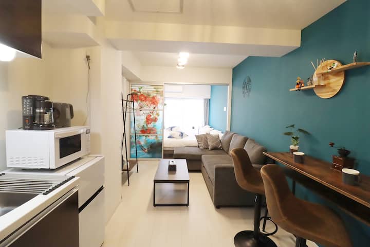 Osaka Retro Stay | 5-min Tsutenkaku |Usj30 |Kix50 - Osaka