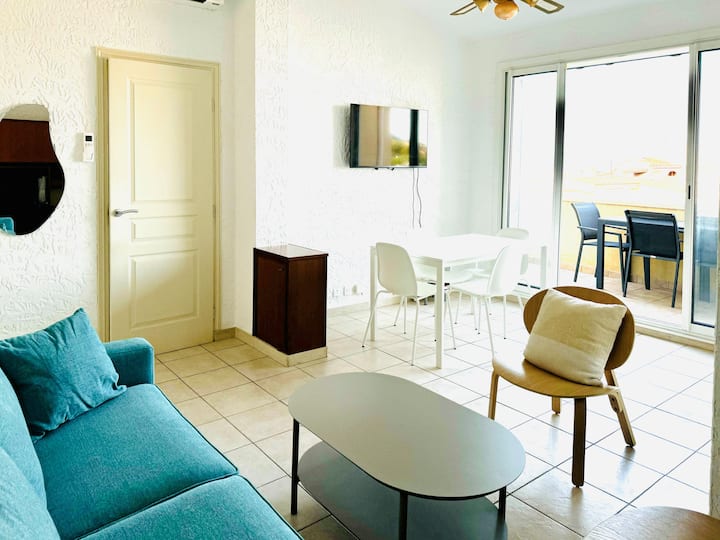 Beau 2 Pièces Vue Mer & Port Terrasse Centre-ville - Cavalaire-sur-Mer