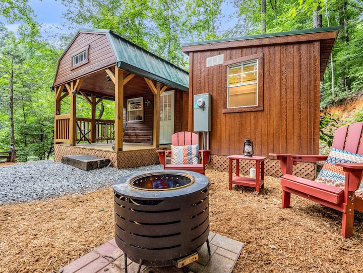 Romantic King-bed Couples Cabin Lake Lure - Lake Lure, NC