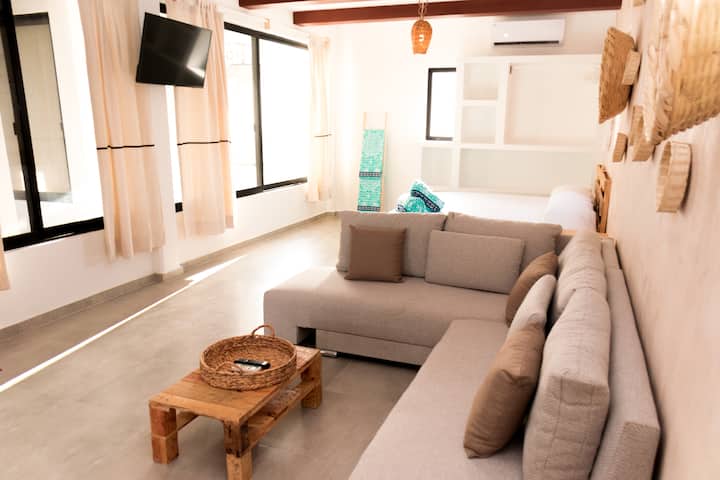 Boho Chic Loft (Comfortable) With Pool - Cancún