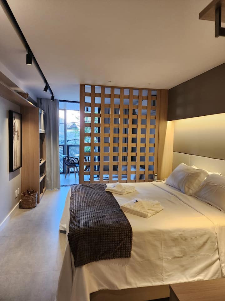 Luxury Studio Leblon - Pool, Gym, Balcony & Design - Brésil