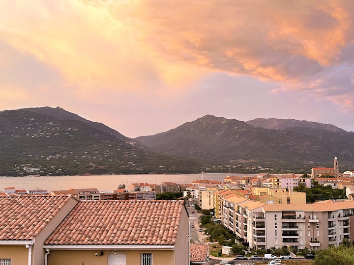 Superbe Vue Mer Et Montagne - T3 - 5mn Des Plages - Propriano