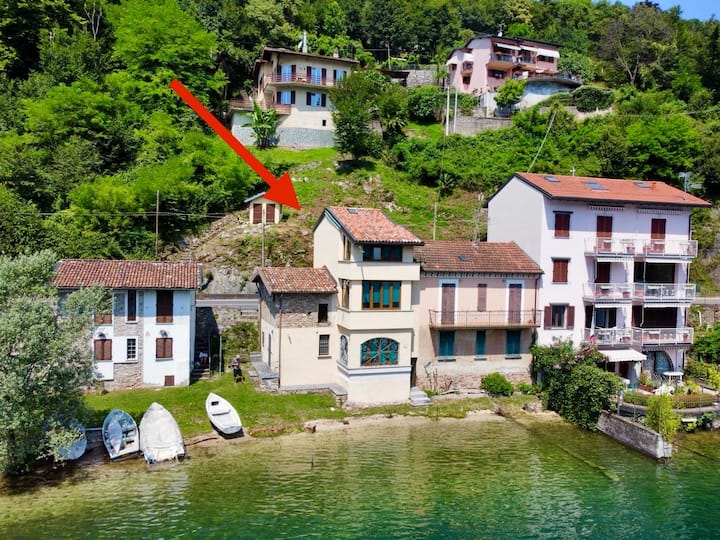 Sur Le Lac Lugano - Plage Sous La Maison. - Morcote