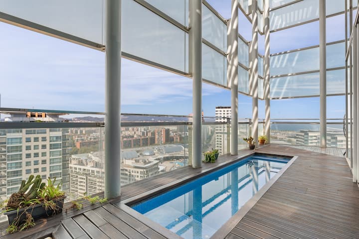 Penthouse With Sea Views And Private Terrace&pool - 