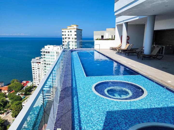 Ambar Roca: ¡Tu Apartamento De Lujo Junto Al Mar! - Santa Marta, Colombia