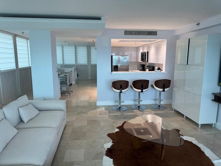 Beachfront Two Story Apartment - Miami Beach, FL