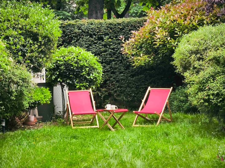 Avec Jardin Sans Vis-à- Vis  Proche Champs Elysées - Neuilly-sur-Seine