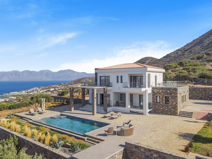 New Deluxe Villa | Private Pool & Elounda Sea View - Elounda