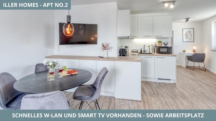 Iller Homes Apt.2, 1-4pers, Balkon & Parken - Illertissen