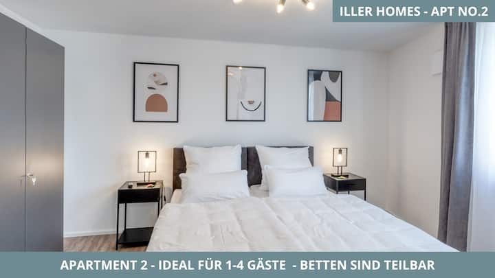 Iller Homes Apt.2, 1-4pers, Balkon & Parken - Illertissen