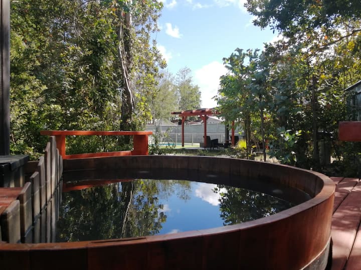 Cabaña Con Tinaja En Bosque - Penco