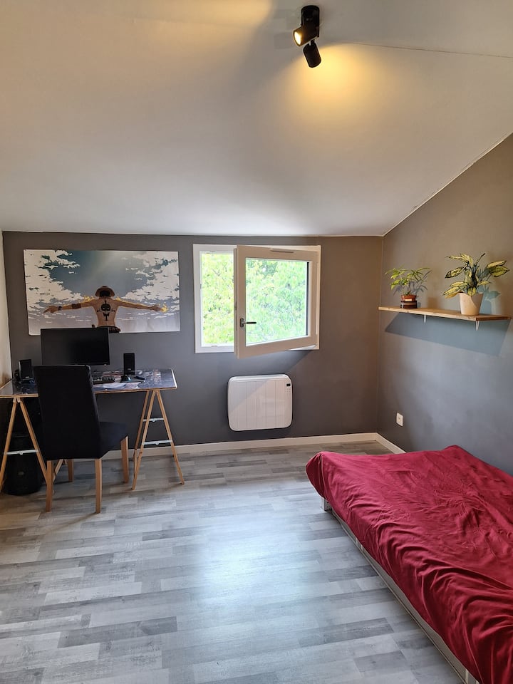 Chambre Dans Belle Maison - Chalon-sur-Saône
