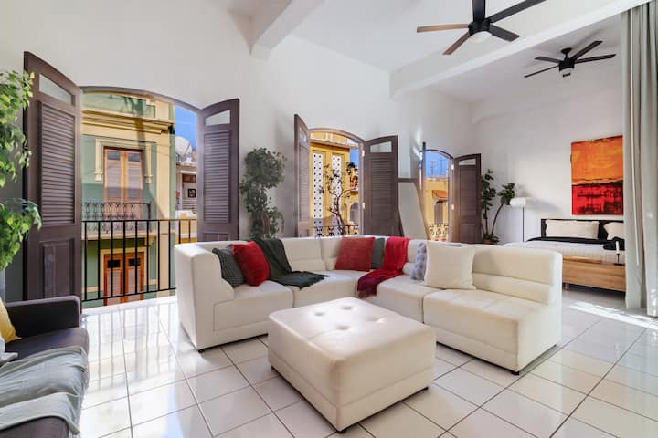 Spanish Penthouse Historic Mansion Private Patio - Puerto Rico