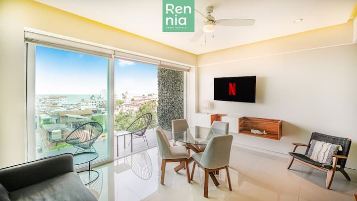 3a Torre Ku |2br+sofa| Downtownview+privatebalcony - Puerto Vallarta