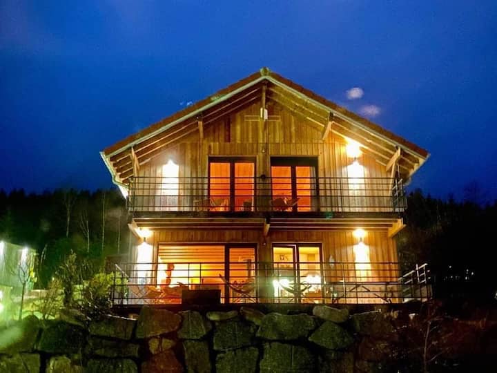 Chalet Le Loup, Avec Sauna, Vue Lac Et Montagne - Gérardmer