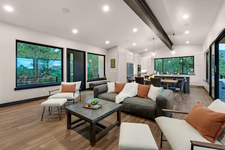Modern Mt. Retreat, Sauna/view - Central Ac - Cripple Creek, CO