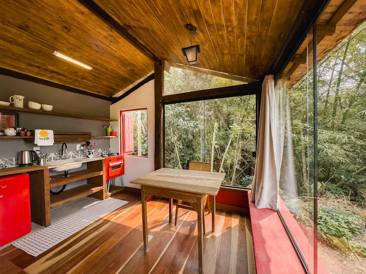 Chalé - Piscina E Sauna Em Fazenda De Permacultura - Itatiaia