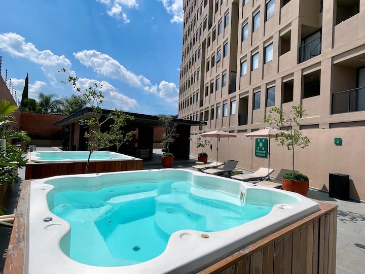 Departamento, Jacuzzi, Gym, Balcón, Vistas - メキシコ グアダラハラ