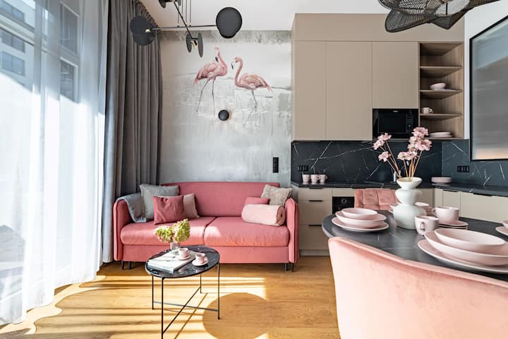 Rentplanet - Dmowskiego Apartment Pink Paradise - Breslau
