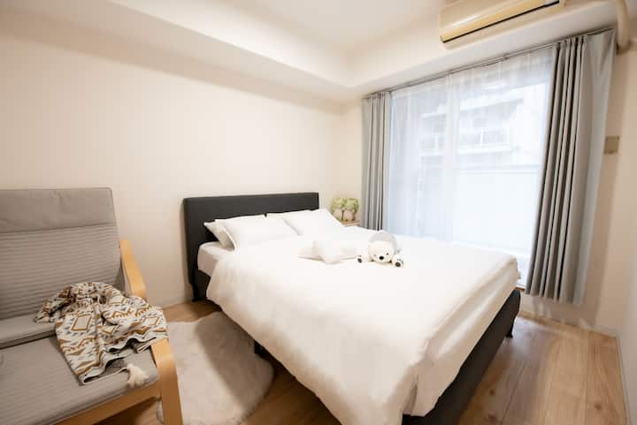 関空直通バス停10分、地下鉄徒歩5分、道頓堀心斎橋徒歩圏内s51 - Osaka