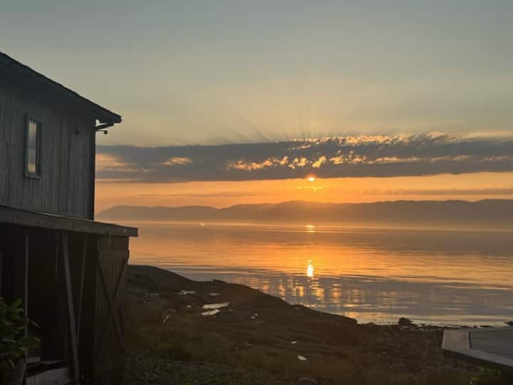Frosta - Hus Helt Nede Ved Sjøen -Utendørs Jacuzzi - Norvège