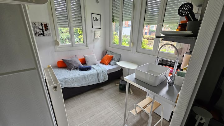 Les Glycines - Studio 9m2 Cosy Et Reposant 1p - Arras