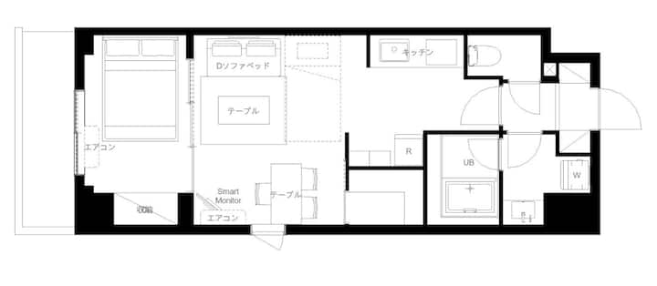 Ryogoku Area/ 1.3km To Skytree/ Clean Room / C05 - Asakusa