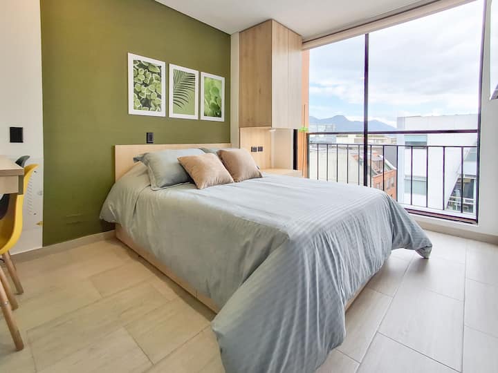 Bright Loft With Washer-dryer And Wifi + Smart Tv - Colombia